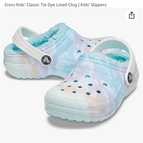CROCS | Shoes | Crocs Kids Classic Tie Dye Lined Clog | Poshmark